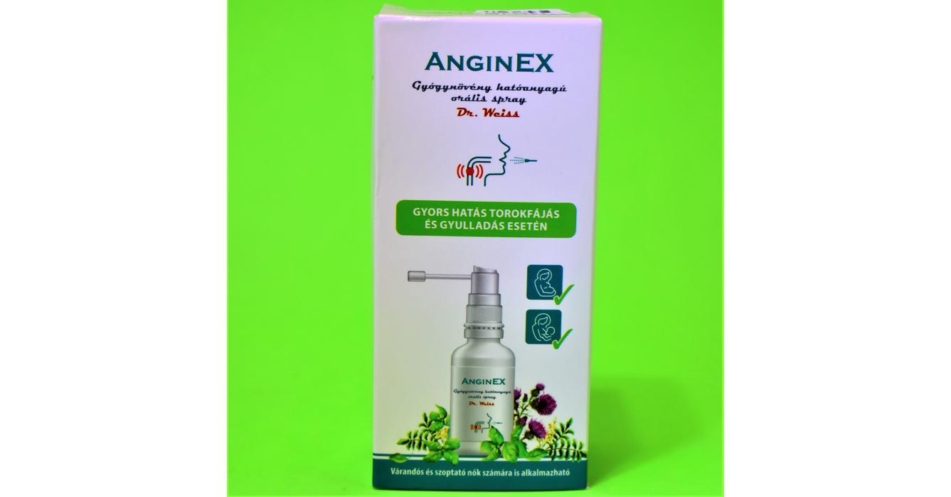 Anginex Gyógynövény Hatóanyagú Száj Spray 30ml - Köhögéscsillapítók ...
