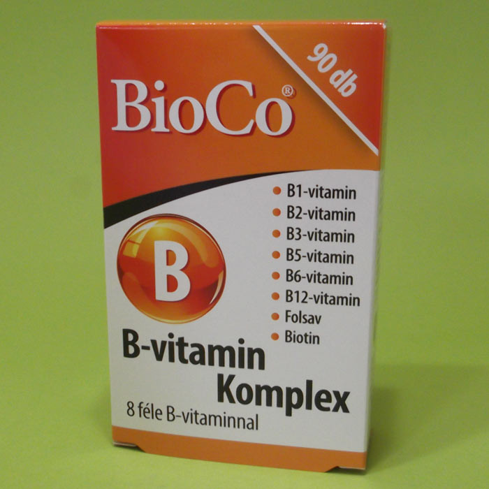 Bioco B-vitamin Komplex tabletta 90db - Szív- és érrendszer